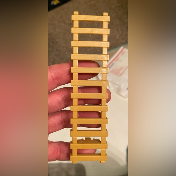 Toys | Minecraft Lego Ladder With Two Clips Ladder Tan Brown Minecraft ...